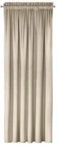 Design 91 Záclona 140x270 Rosa světle béžový velur připravená na pásku D91