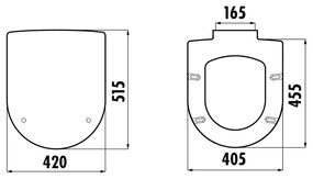 CREAVIT GRANDE WC sedátko, Soft Close, bílá KC1403.01.0000E