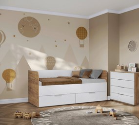 XXXLutz POSTEL S ÚLOŽNÝM PROSTOREM 90/200 cm, P & B - Dětské pokoje sestavy - 000885001302