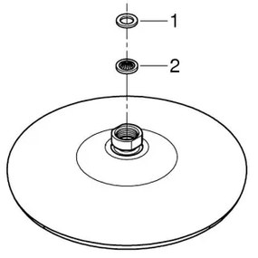 GROHE 26408000 - Hlavová sprcha TEMPESTA pr. 210 mm lesklý chrom