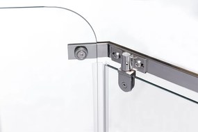 BPS-koupelny Pětiúhelníkový sprchový kout KZ91B 90x90 chrom/transparent - bez vaničky