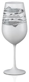 Crystalex - Bohemia Crystal Sklenice na bílé i červené víno Viola 550 ml bílá, znamení RYBY_1 ks