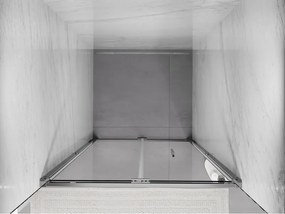Mexen Exo, skládací sprchové dveře, 110 cm, transparentní sklo, chrom, 816-110-000-01-00