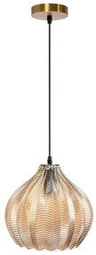 Toolight - Retro skleněná stropní lampa E27 60W APP893-1CP, oranžová, OSW-05695