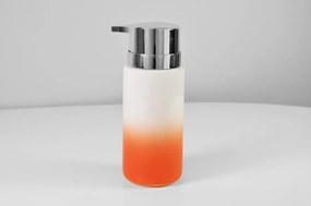 Zásobník na mýdlo Peridot oranžovo-bílý
