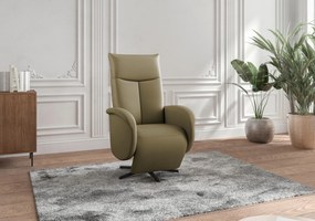 XXXLutz RELAXAČNÍ KŘESLO, kůže, olivově zelená Sit & More - Online Only křesla & taburety - 00014401628F