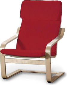 Sedák na křeslo IKEA Poäng barva červená látka pletený vzor