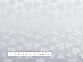 Biante Dětský povlak na polštář Minky hladký MKH-003 Srdíčka - Stříbrnošedý 30 x 50 cm