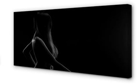 Obrazy na plátně Žena dlouhé vlasy 125x50 cm