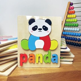 Dřevěná skládačka "Panda"