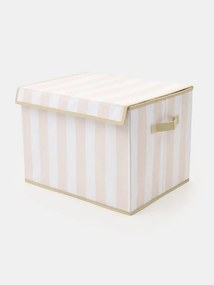 Sinsay - Skládací úložný box s pruhy - béžová