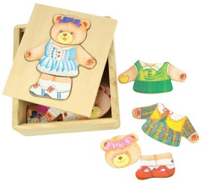 Bigjigs Toys Oblékací puzzle Paní medvědice