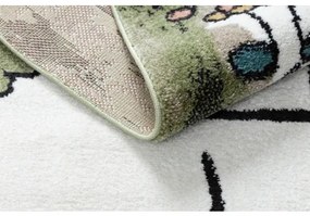 Dywany Luszczow Dětský kusový koberec FUN Hop, zvířata zelená Rozměr koberce: 140 x 190 cm