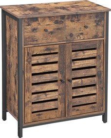 XXXLutz KOMODA, hnědá, černá, 70/80/30 cm Boxxx - Široké komody - 002543024801