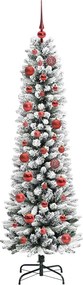 Umělý vánoční stromeček Bílá 150 cm PVC, kov a plast 3396093