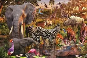 Ravensburger Africký svět zvířat - 3000 dílků / od 14 let
