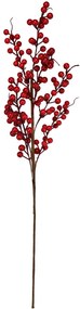 Větvička s červenými bezinkami 75 cm