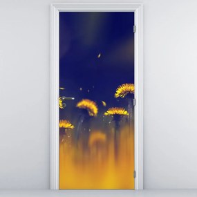Fototapeta na dveře - Pampelišky (95x205cm)