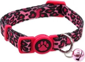 ACTIVE CAT Obojek nylonový leopard růžová XS / Pro kočky / Nastaviteln