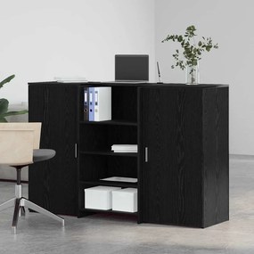 Recepční stůl černý dub 155x50x103,5 cm kompozitní dřevo 3324197