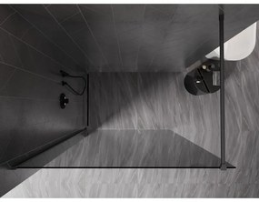 Mexen, Mexen Kioto-X sprchová stěna 60 x 200 cm, grafit 10 mm, pistolově šedá kartáčovaná - 800-060-101-66-40-X