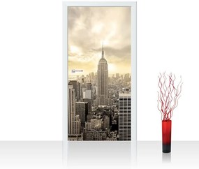 Postershop Fototapeta samolepící: Manhattan (sépiový odstín) - 100x211 cm