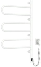 Navin Elektrický otočný sušák na ručníky s term. FOUETTE 185W/230V 81,8 cm IP44 bílá 12-112033-4880