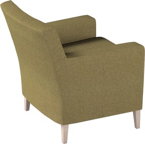 Potah na křeslo IKEA Karlstad barva zelená látka pletený vzor
