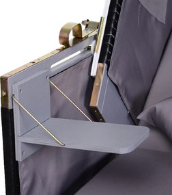 Outsunny plážové lehátko s plným sklápěním dvojité lehátko se střechou zahradní lehátko držák na kelímek lehátko PE ratan šedé 118 x 79 x 50 cm | Aos…