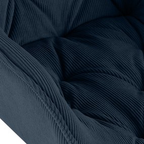 Jídelní židle Rimio manšestr – tmavě modrá