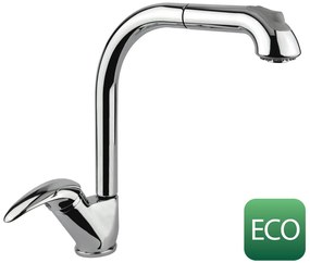 Sapho Axus 1112-72 dřezová baterie s výsuvnou sprškou výška 345 mm chrom