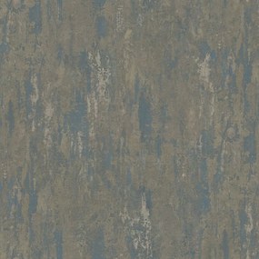 Modro-zlatá vliesová tapeta na zeď štuk78629 Makalle II | Lepidlo zdrama