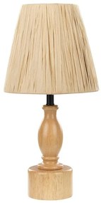 Stolní lampa světlé dřevo MORONA Beliani