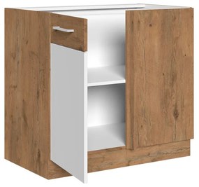 Spodní kuchyňská skříňka Woodline 105 ND 1F BB, Barva: dąb lancelot / dark wood