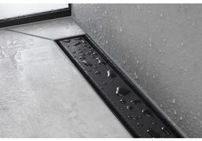 Hansgrohe RainDrain Match - Vrchní sada sprchového žlabu 755 mm, černá matná 56038670