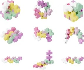 PLUS-PLUS Fidget Hexel Bubblegum / 6 dílků / pastelové barvy