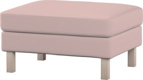 Potah na podnožku IKEA Karlstad barva růžová látka pletený vzor