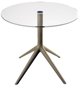 VONDOM - Konferenční stolek MARI-SOL skleněná deska, Ø50, Ø59, Ø69 cm