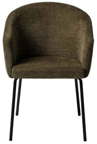 Designová jídelní židle Paulina olivová zelená