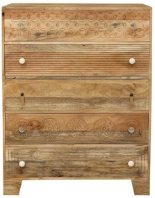 furniture-nabytek.cz - Rustikalni komoda z mangového dřeva 90x120x45