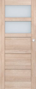 posuvné interiérové dveře do pouzdra BRAGA model 3 Průchozí rozměr: 70 x 197 cm, Orientace dveří: Levé dveře, Dekor: Dub sonoma
