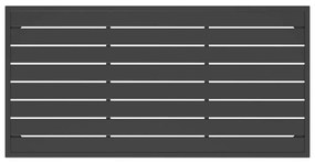 Zahradní konferenční stolek antracitový 110 x 55 x 35 cm ocel