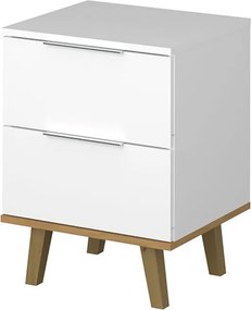 Komoda 2s/46 bílá / dub kamenný Neptun