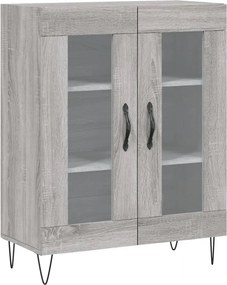 Skříň highboard šedá sonoma 69,5 x 34 x 180 cm kompozitní dřevo 3199655