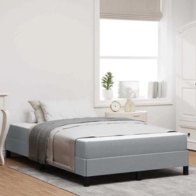Postel s boxspringem Světle šedá 120 x 190 cm textil 3398472