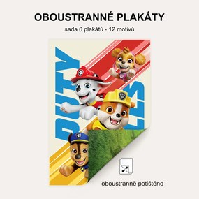 Sada oboustranných plakátů Tlapková Patrola | 2 x A3, 4 x A4 | DP6351399