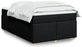 Box spring postel s matrací černá 120x190 cm textil 3285361