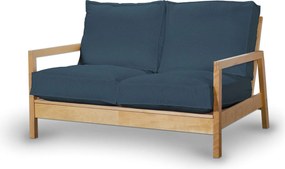 Potah na pohovku IKEA  Lillberg 2-místná nerozkládací barva modrá látka pletený vzor