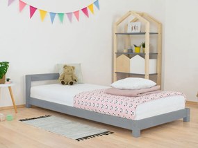 Benlemi Dětská jednolůžková postel s čelem DREAMY Zvolte barvu: Tmavě šedá, Zvolte rozměr: 140x200 cm