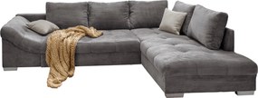 XXXLutz ROHOVÁ SEDAČKA, textil, šedá P & B - Sedací soupravy - 002310006711